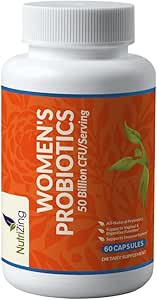 Amazon.com: NutriZing Womens Probiotic for Gut Health - 50 Billion CFU ...