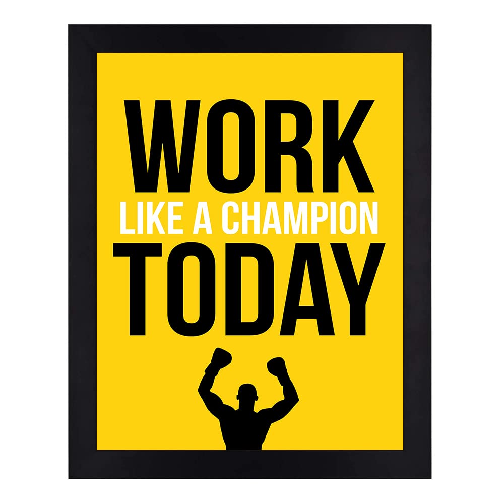 Interio Crafts Motivational Poster Frames - Work Like a Champion ...