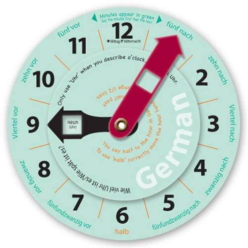 Learn to Tell the Time in German: Language Clock : Craig, A.W., Craig ...