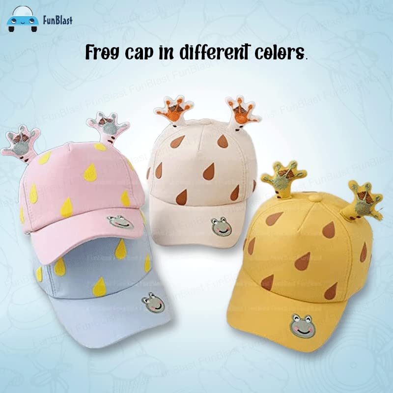 Buy FunBlast Cartoon Cap for Kids – Frog Print Cap for Boys Girls ...