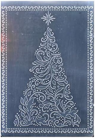 Amazon.com: NZJ Merry Christmas Tree Decoration Plastic Embossing ...