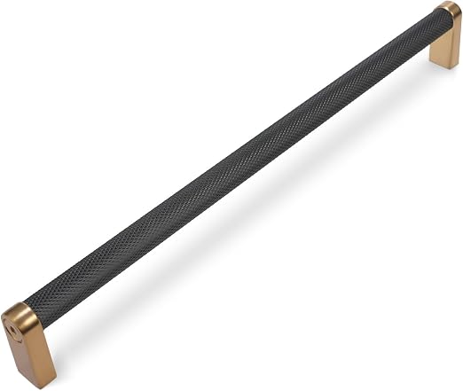 BUKOBYHE 10 Pack 11.3 Inch(288mm) Black and Champagne Bronze Kitchen ...