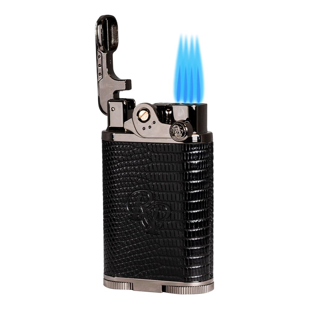 Amazon.com: Rocky Patel Davenport Leather Lighter with Punch (Black ...