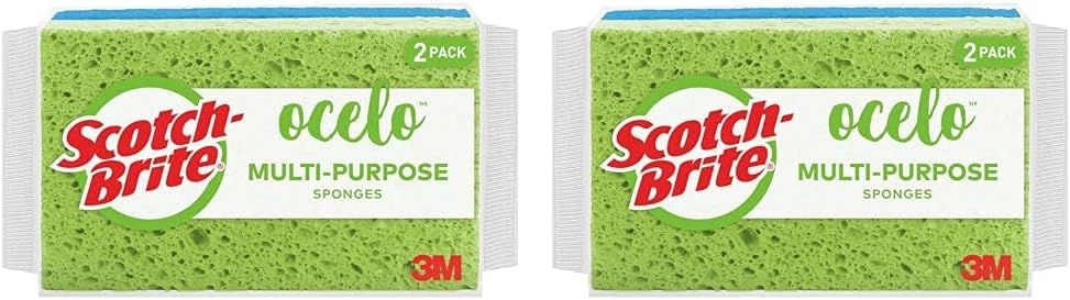 Amazon.com: Scotch-Brite ocelo Utility Sponge, Colors May Vary, 2 ...