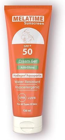 MELATIME SUN SCREEN SPF(50+) SUN GEL Cream 120 GM: Buy Online at Best ...