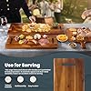 Amazon.com: TIDITA 30" Large Acacia Wood Charcuterie Board with Handles - Extra Long Wooden ...