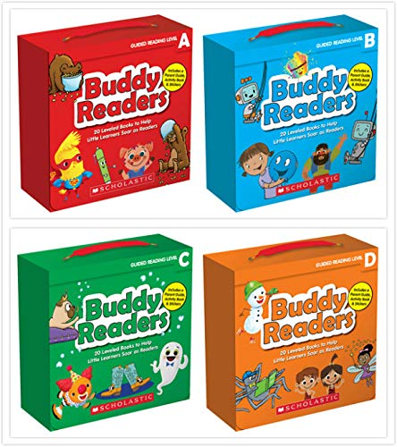 Scholastic Buddy Readers Parent Pack Boxes Set (4 Boxes) - Guided ...