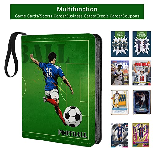 Foodball Cards Binder for Football Cards, Soccer Card Binder, 9 Pocket ...
