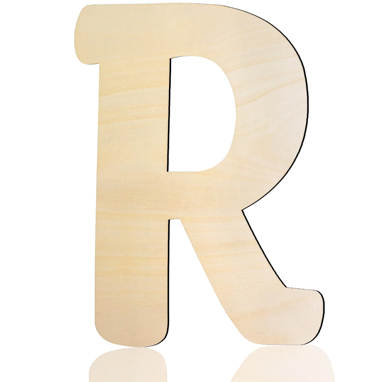 Amazon.com: Wooden Letters 8 Inch Wood Letter R 1/5 Inch Thick Cutouts ...