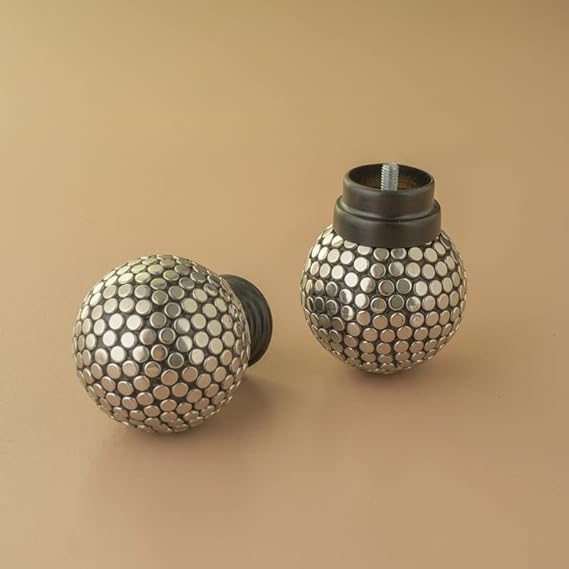 Buy The Decor Mart 2 Finials (Only 2 Finials) for Curtain Rod, Mirror ...