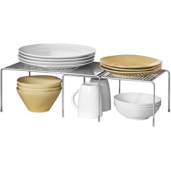 mDesign Pot and Pan Rack – Metal Wire Rack for Cookware Storage ...