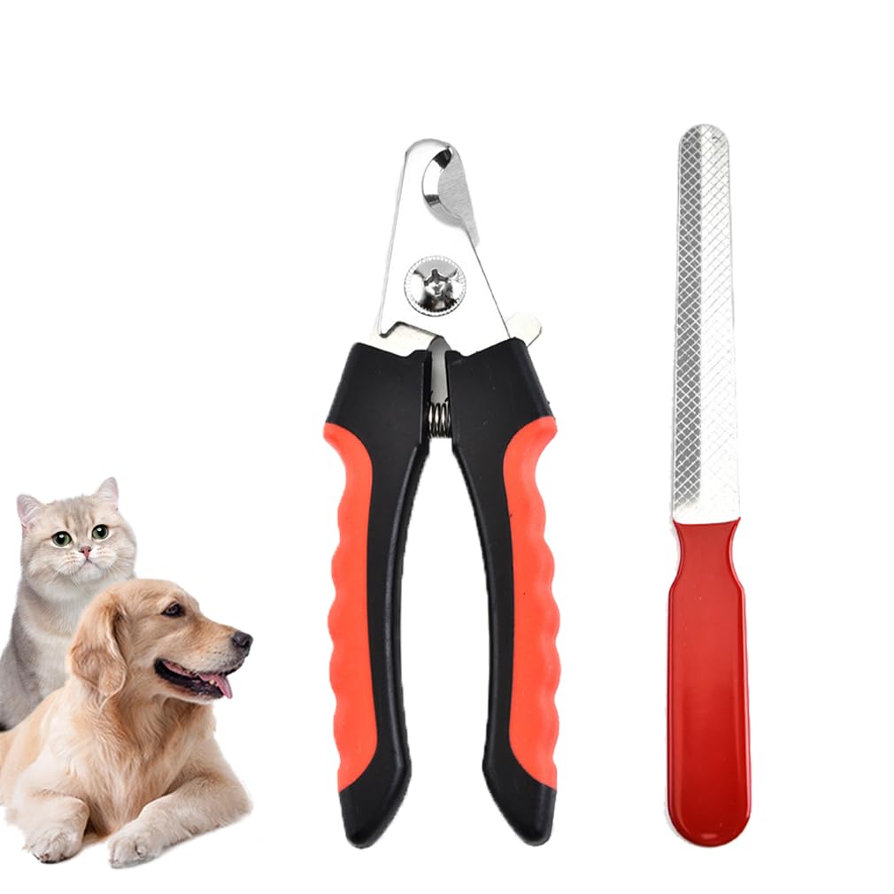 Amazon.co.jp: GEJ-Tech ペット用爪切り 犬用 猫用 つめきり 犬 猫 ペット用 小型犬 大型犬 ロック付き (レッド,M) : ペット用品