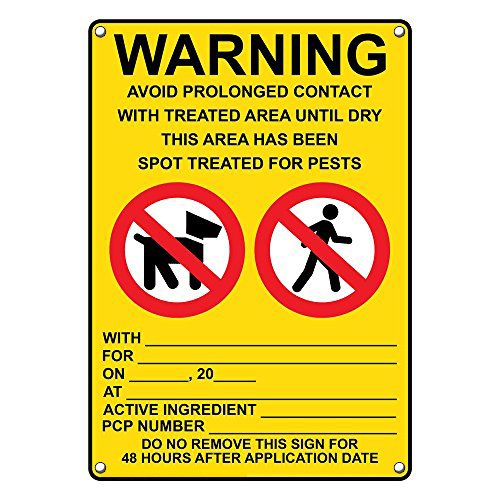 Amazon.com: Weatherproof Plastic Vertical Avoid Prolonged Contact with ...