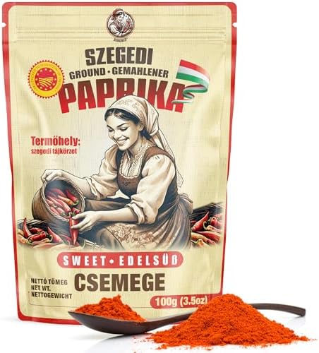 Amazon.com : Hungarian Sweet Paprika from Szeged, Hungary (3.5oz/100g ...
