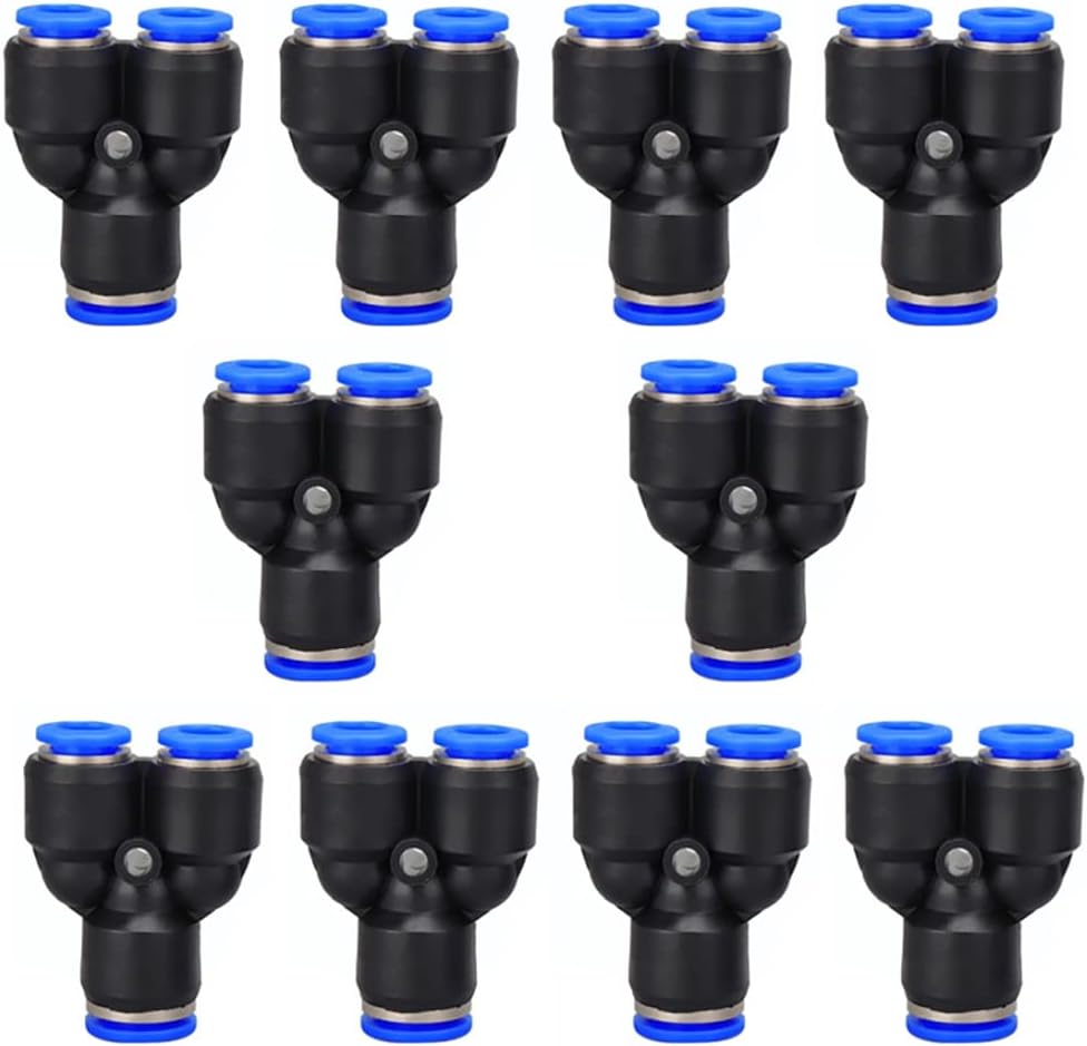 Metaland 5/16" OD Push to Connect Y Spliter 3 Way Wye Quick Push Lock ...