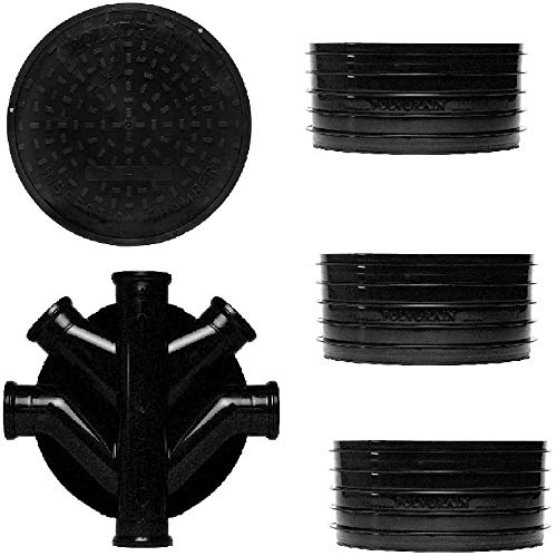 Buy 450mm Manhole Inspection Chamber Manhole - Base, 3 Riser, Round ...