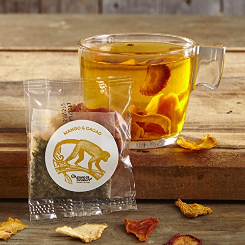 Amazon.com : Sweet Monkey Teas, Mango & Cacao Herbal Tea With Edible ...