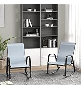 Amazon.com : Grand patio 3-Piece Outdoor Rocking Chair Set, Steel ...
