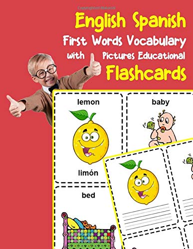 Buy English Spanish First Words Vocabulary with Pictures Educational ...