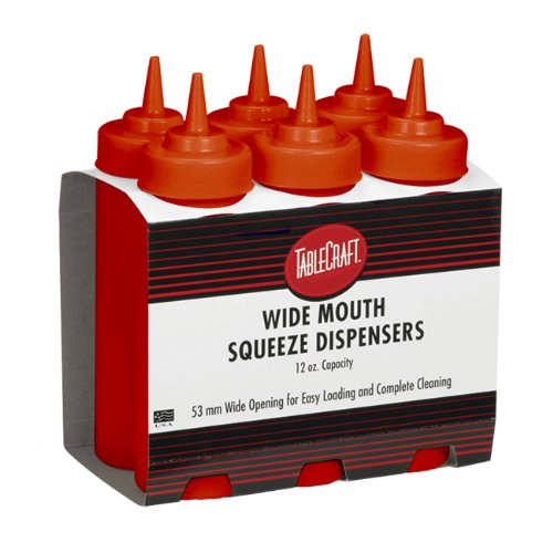 Buy Tablecraft Squeeze Dispenser, Red, 12-Ounce Online at Low Prices in ...