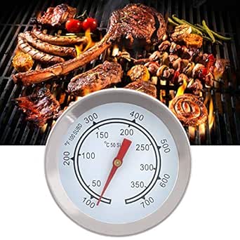 Amazon.com: Stainless Steel BBQ Thermometer Temperature Gauge Analog ...