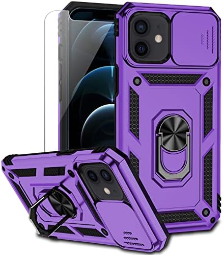 Amazon.com: for iPhone 12 / iPhone 12 Pro Case with Camera Lens Cover ...