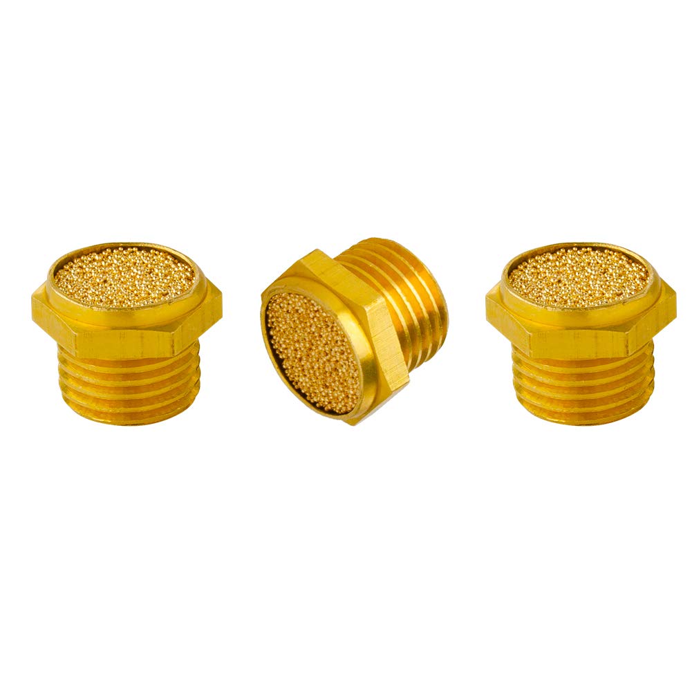Snapklik.com : Quickun Pneumatic Muffler Silencer, 1/4” Male Thread ...