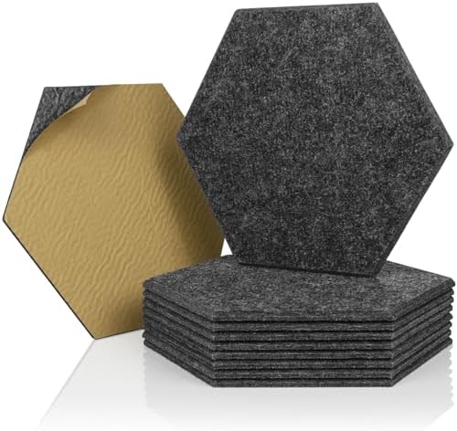 Amazon.com: KOIGO 8 Pack Hexagon Acoustic Panels Self Adhesive - 14" X ...
