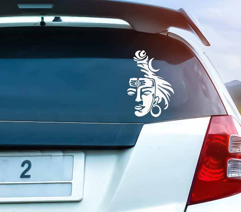 ISEE 360® Lord Shiva Car Sticker for All Car Door Glass Window Vinyl ...