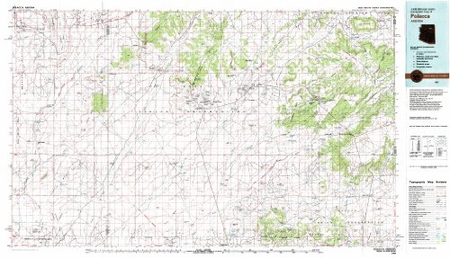 Polacca Arizona 1:100,000-scale USGS Topographic Map: 30 X 60 Minute ...