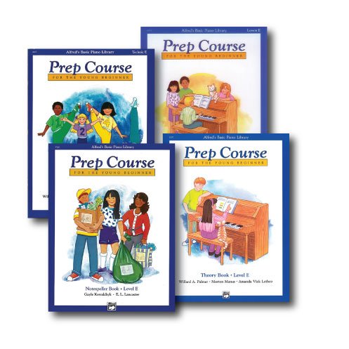 Alfred's Basic Piano Prep Course Level E - Four Book Set - Includes ...
