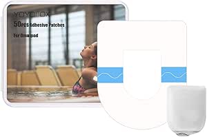 YOYOFOX Omnipod Adhesive Patches,50 Pack Waterproof Omnipod Patches,Latex Free Overpatches ...