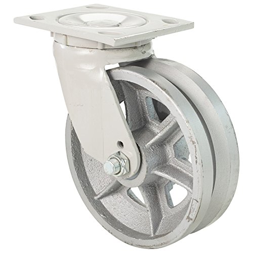 Fairbanks Swivel Semi-Steel V-Groove Caster - 6 Inch x 2 Inch: Plate ...