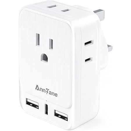Amazon.com: TESSAN US to UK Plug Adapter, Type G UK Travel Plug Adapter ...