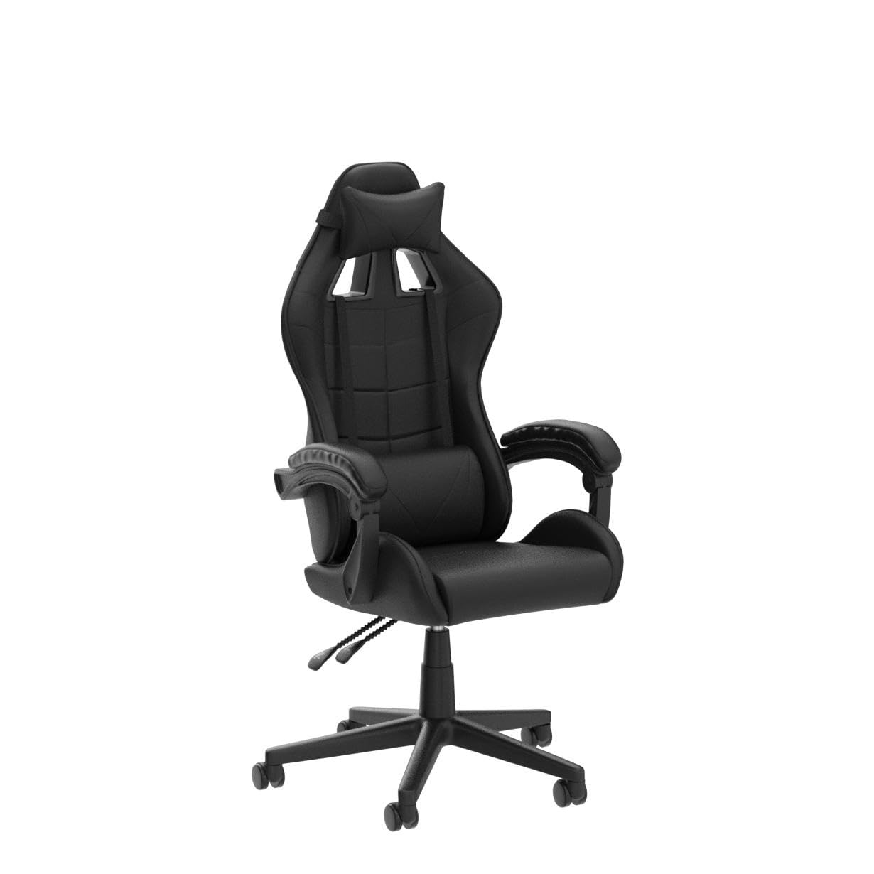 Soontrans Gaming Chair Black,Computer Chair with Massage Lumbar Support ...