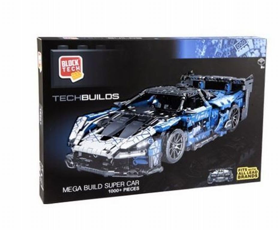 Block Tech - Tech Builds Build Your Own Blue Super Car Racer 1000 ...
