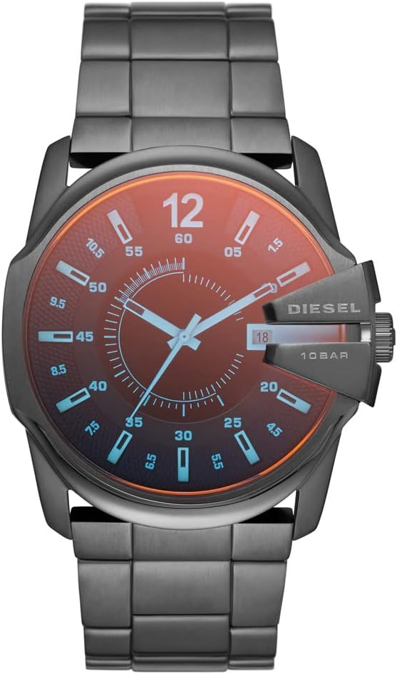 Diesel Watch for Men Master Chief, Chronograph Movement, 43 mm Gunmetal ...