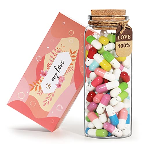 Best Love Message in Capsule (90pcs) Bottle Glass | StylesDaddy