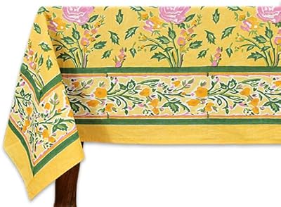 Amazon.com: patdrea Designer French Linen Table Cloth for Square Tables ...