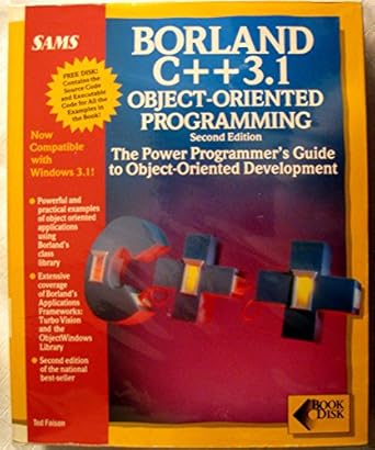 Version 3.1 (Borland C++ Object-oriented Programming) : Faison, Ted: Amazon.in: Books