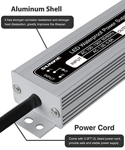 Snapklik.com : 60W LED Driver 12V DC Waterproof IP67 LED Power Supply ...