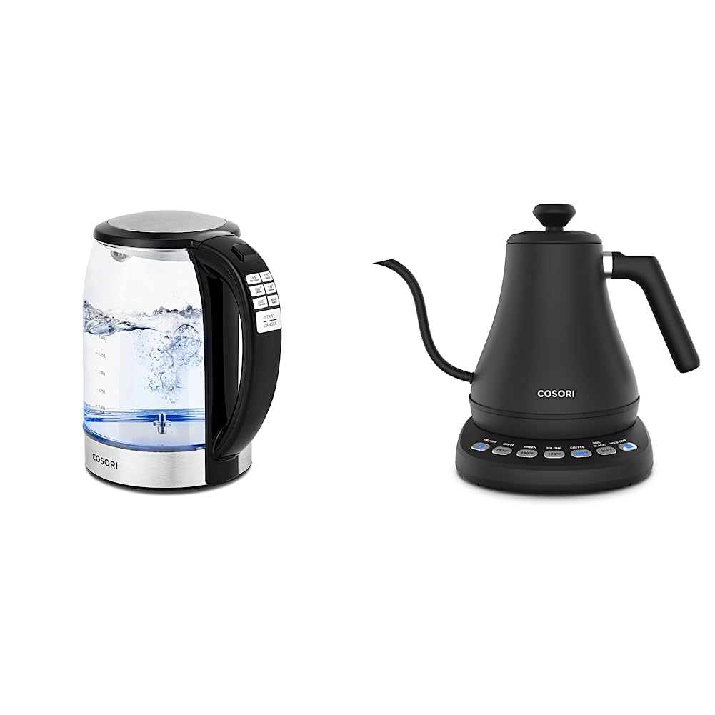 Amazon.com: COSORI Electric Kettle and Gooseneck Kettle Bundle ...