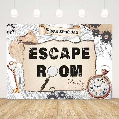 Amazon.com : Ticuenicoa Detective Theme Birthday Backdrop 7x5ft Escape ...