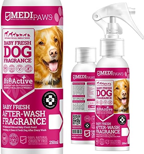 Baby Powder Cologne for Dogs 250ml - Long-Lasting Deodoriser ...