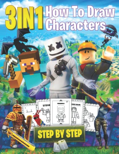 Buy How To Draw 3in1 Characters: Learn to Draw Your Favorite Characters ...
