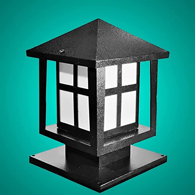 FLAMPIA Aluminum Casting B22 Gate Light Square Rust-Resistant, Weather ...