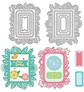 Amazon.com: INFUNLY Layering Frame Cutting Dies Irregular Rectangle ...