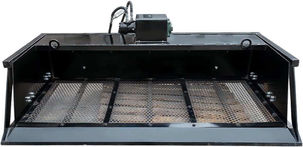 Amazon.com : MIVA 59.05"/1500mm Topsoil Screening Bucket Attachment for ...