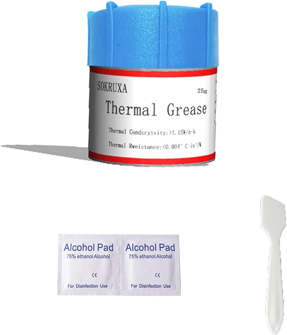 Amazon.com: SOKRUXA 25g Silver Thermal Paste,Thermal Conductive ...