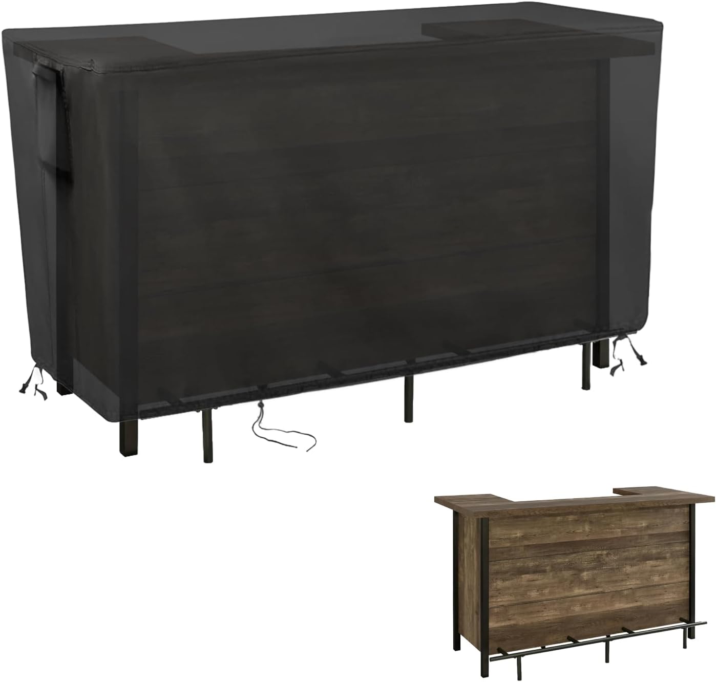 Amazon.com : Kingling Outdoor Table Cover for Bar Table, 72 Inch ...